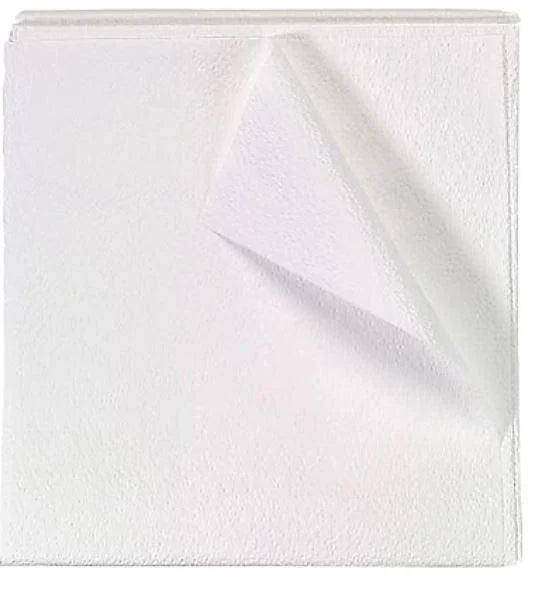 36" x 40" Disposable Exam Drape Sheet, White Tissue (Case of 100 ...