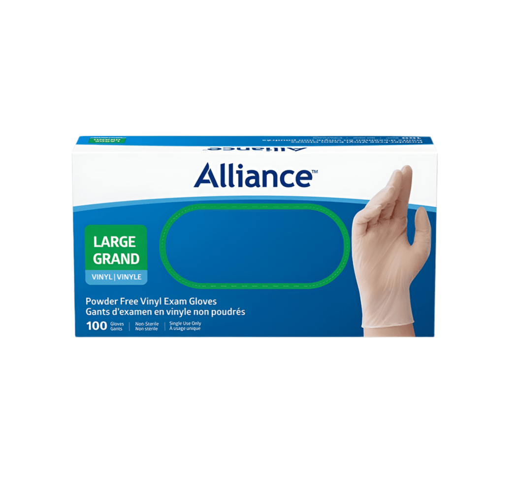 Alliance Disposable Vinyl Gloves, Medical Grade Exam Gloves, Large ...
