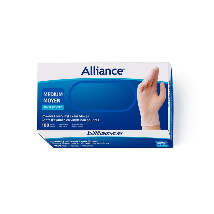 Alliance Disposable Vinyl Gloves, Medical Grade Exam Gloves, Medium ...