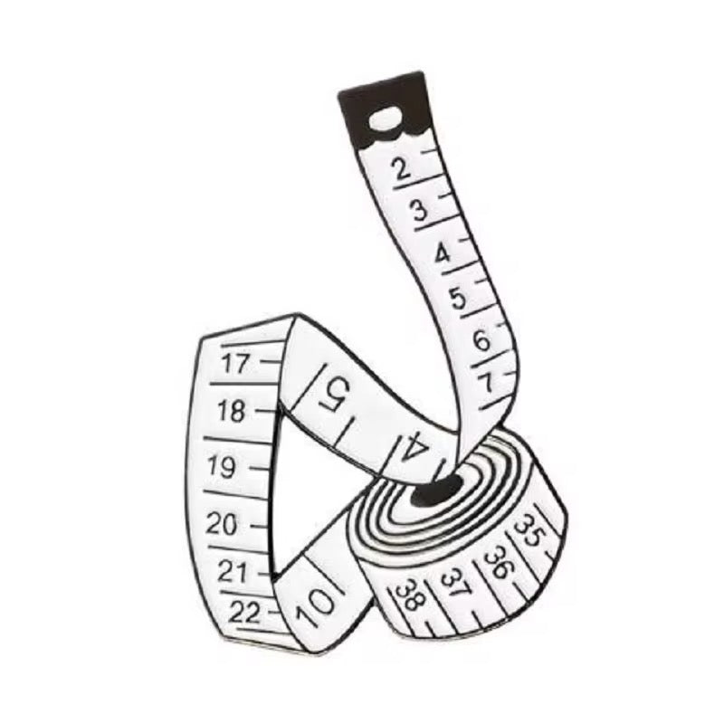 Lapel Pin - Body Contouring / Weight Loss Measuring Tape Pin — Beauty ...