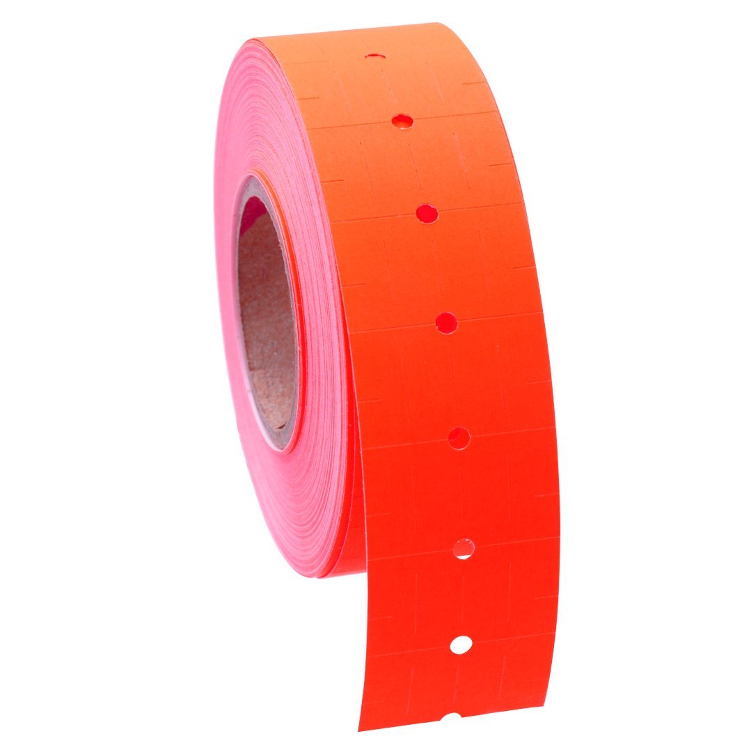 1-line Red Price Tag Labels, 500/roll — Beauty Pro Supplies Canada