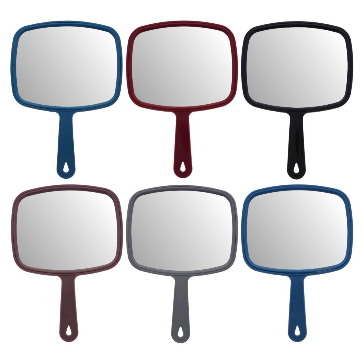 Rectangular Handheld Mirror, Assorted Colours – Beauty Pro Supplies Canada