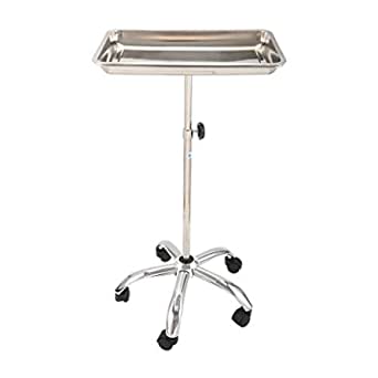 Stainless Steel Mobile Tray Cart / Trolley with Removable Tray for ...